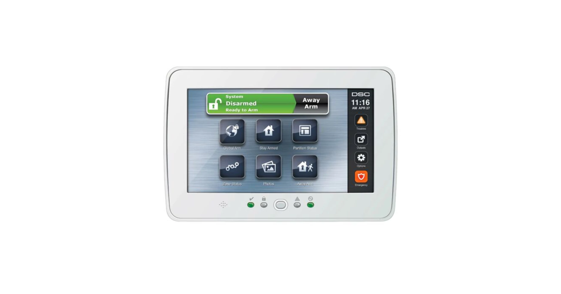 DSC PTK5507 érintőképernyős kezelő, 7, programozás, kezelés ...